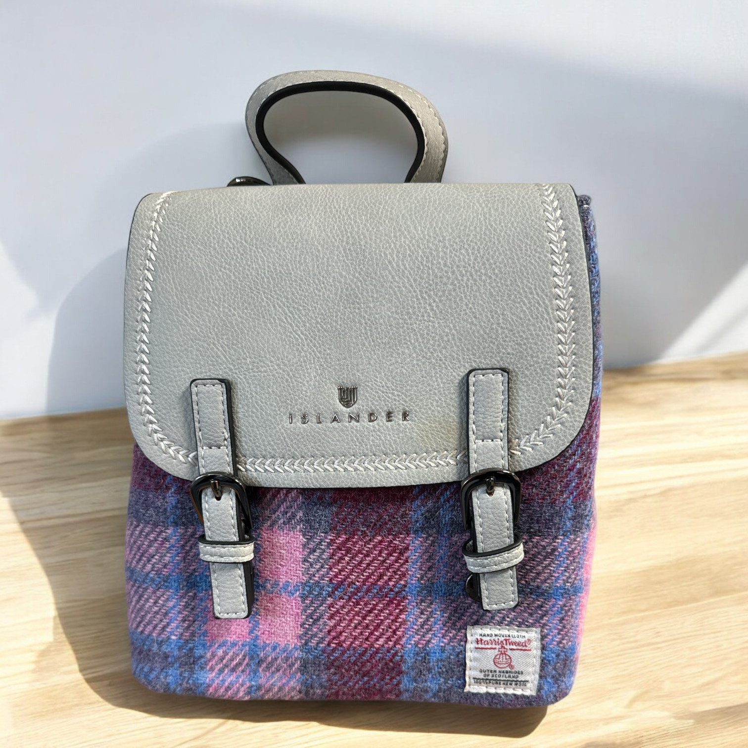 Harris Tweed Mini Jura Backpack 8700 – Tartan Plus Tweed Ltd