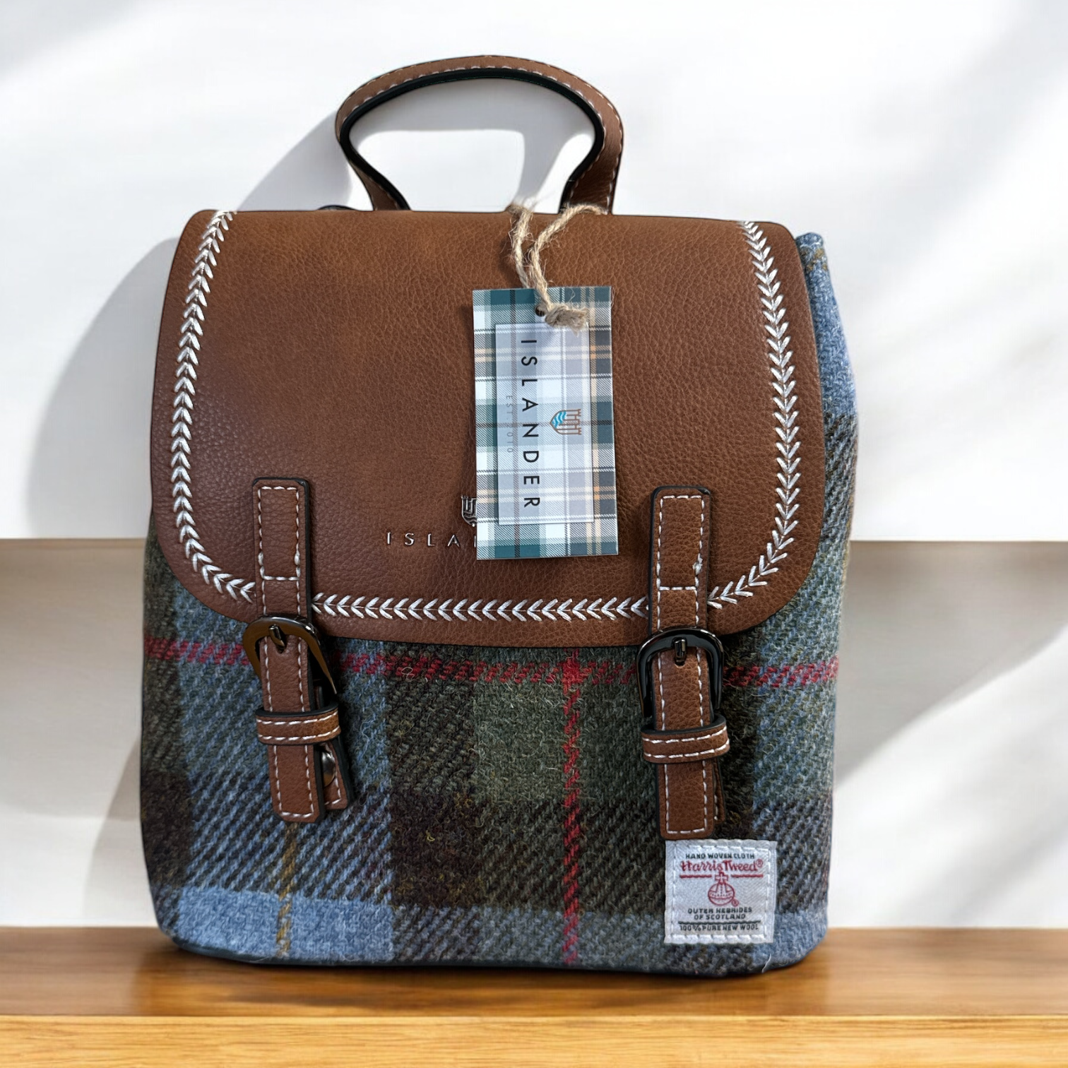 Harris Tweed Mini Jura Backpack 8700 – Tartan Plus Tweed Ltd